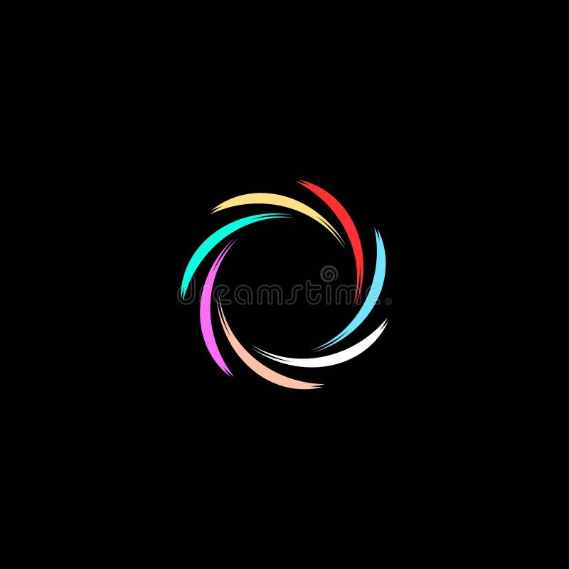 Colorful Stylish Circle Vector Logo Template Stock Vector ...