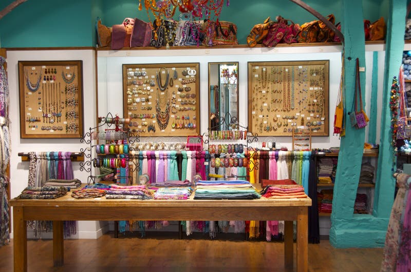 Colorful and Stylish Ethnic Shop Stock Image - Image of retail, color ...