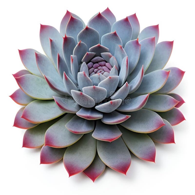 Colorful Succulent Isolated on White Background Stock Photo - Image of ...