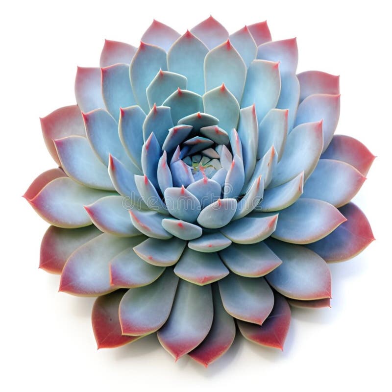 Colorful Succulent Isolated on White Background Stock Photo - Image of ...