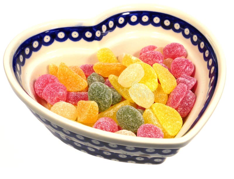 Colorful Sugar Sweets in a Heart Stock Image - Image of market, coated ...