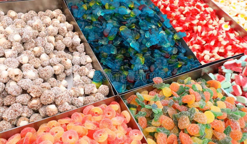 Colorful and Sugary Candies in the Candy Store Stock Photo - Image of ...