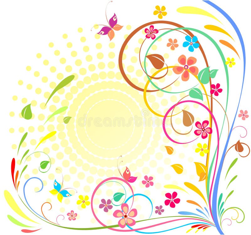Colorful summer background stock vector. Illustration of multicolor ...