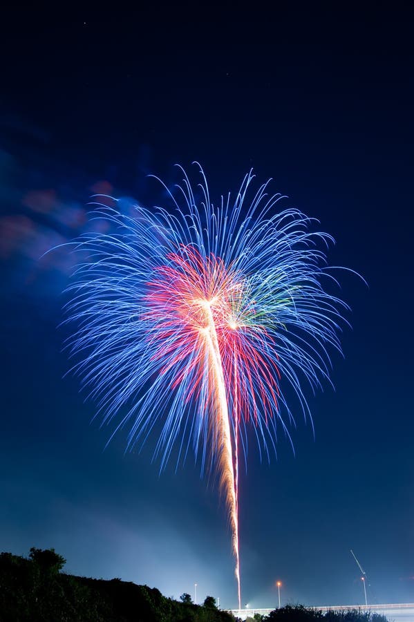 Colorful Summer Fireworks stock image. Image of celebrate - 16716707