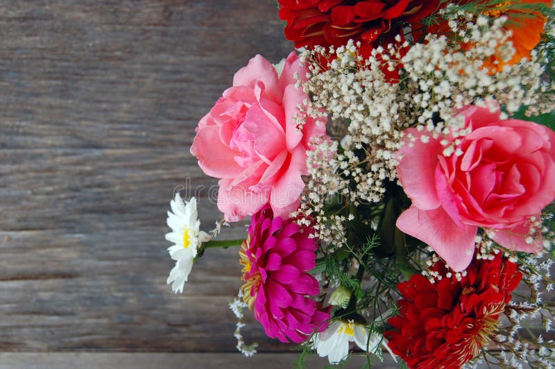 Colorful summer flowers stock image. Image of petal, bunch - 57361511