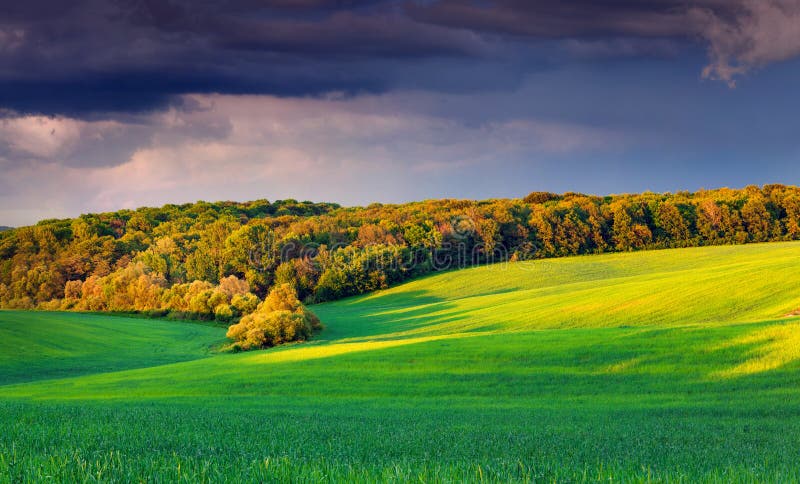 Colorful summer landscape stock image. Image of dramatic - 39445893