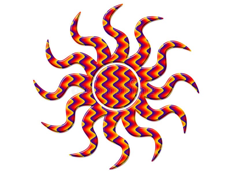Colorful sun stock illustration. Illustration of sunrise - 325303
