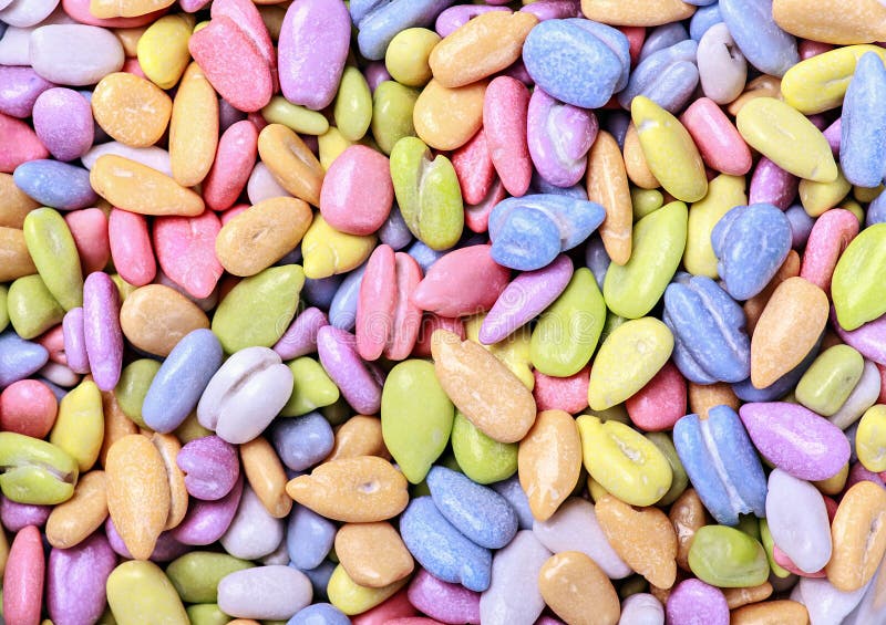 Colorful sunflower seeds stock photo. Image of orange - 41142584