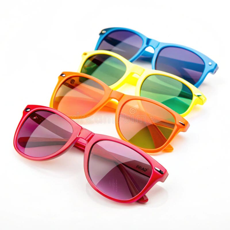 Colorful sunglasses stock illustration. Illustration of statement ...
