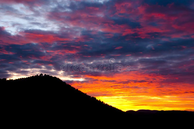 Colorful Sunset - Atlas Mountains - Morocco Stock Photo - Image of ...