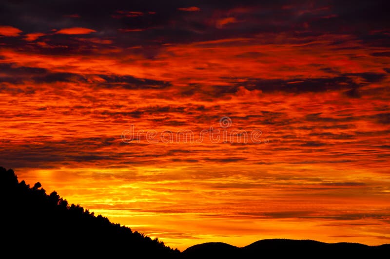 Colorful Sunset - Atlas Mountains - Morocco Stock Photo - Image of ...