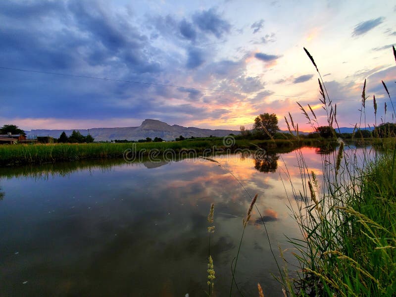 Colorful Sunset Colorado Morning Stock Photo - Image of sunset, sunrise ...