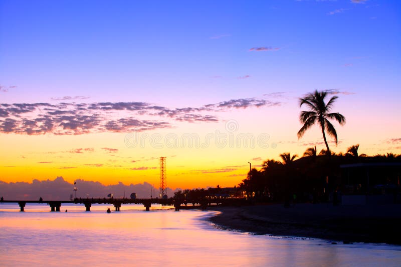 Key West Florida, Beautiful Summer Beach Landscape Stock Photo - Image ...