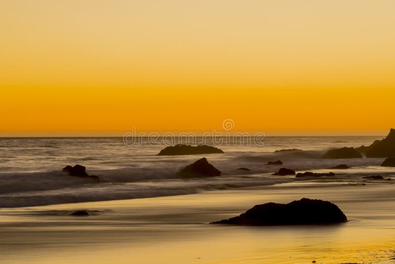 Colorful Sunset Over the Ocean Stock Photo - Image of ocean, horizon ...