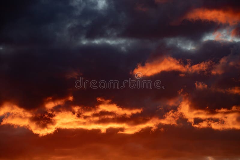 Colorful sunset sky stock image. Image of scenic, dawn - 233433319