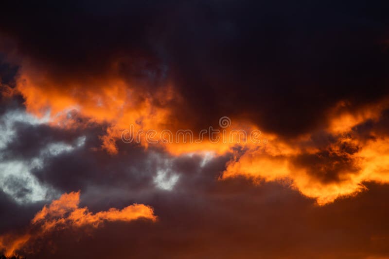 Colorful sunset sky stock photo. Image of orange, outdoors - 233433422