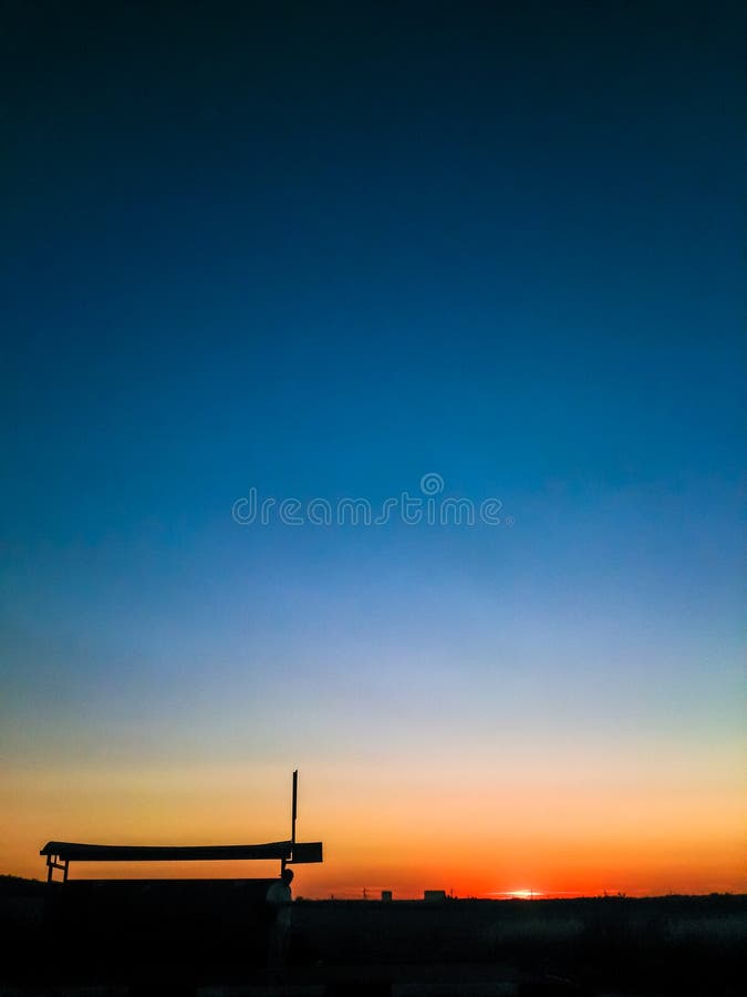 Colorful sunset sky stock image. Image of cloud, coastline - 123734335