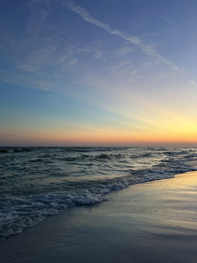 Colorful Sunset Sun Rays Over the Gulf of Mexico Florida Stock Photo ...