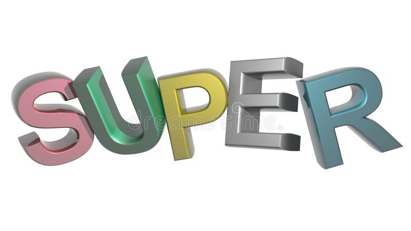 Colorful Super stock illustration. Illustration of colored - 35064633