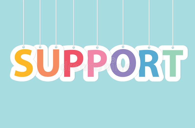 Support, Word Cloud Concept 6 Stock Illustration - Illustration of ...