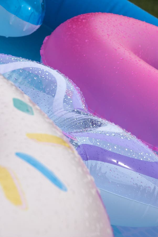 An inflatable toy in drops stock photo. Image of blown - 152828698