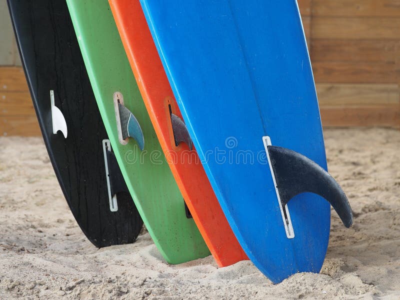 Colorful surfboards. stock image. Image of seashore, california - 59606143