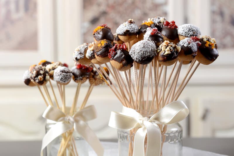 Colorful Sweet Biscuit Balls Stock Image - Image of dessert, party ...