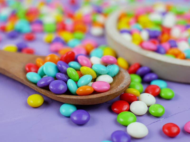 Colorful Sweet Candy. Rainbow Candy Sprinkles Stock Image - Image of ...