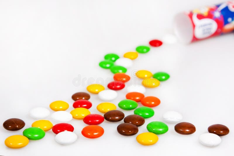 Colorful Sweet Chocolate Candy Bean Stock Image - Image of bean, milk ...