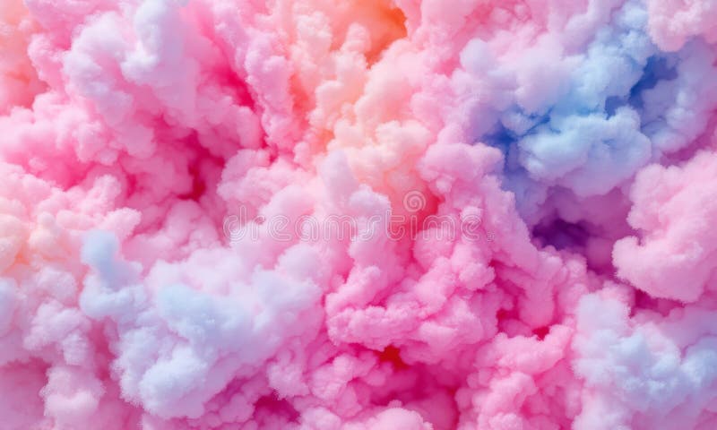 Colorful Sweet Cotton Candy Background Texture Stock Illustration ...