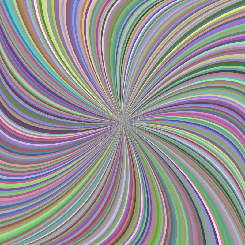 Colorful Swirl Background from Curved Spiral Rays Stock Vector ...