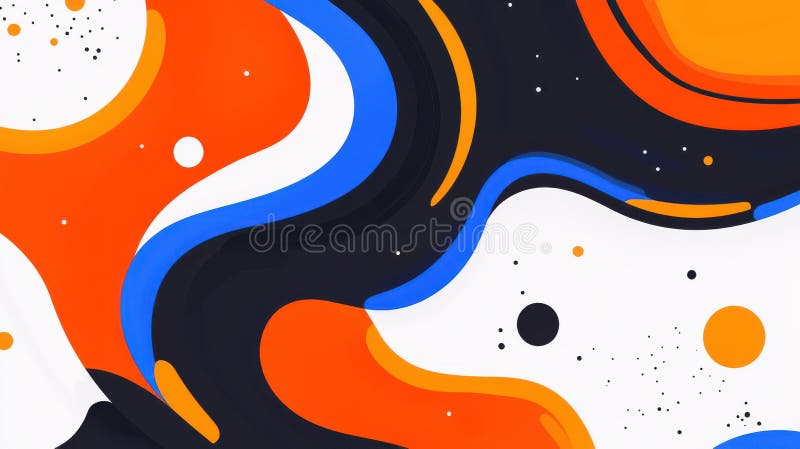 Colorful Swirl Design Creates a Dynamic Modern Vibe. Ideal for Tech ...