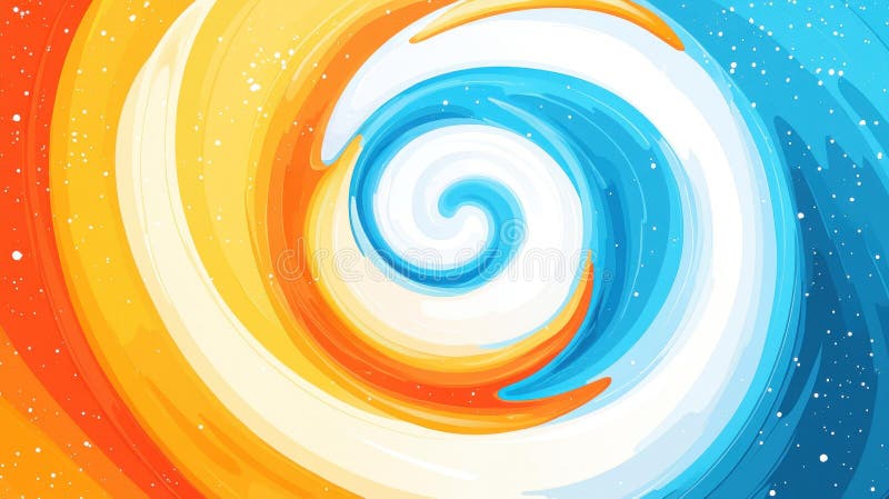 Colorful Swirl Design Creates a Dynamic Modern Vibe. Ideal for Tech ...
