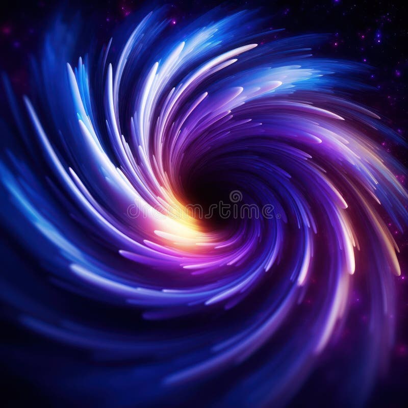 A colorful swirl of light stock illustration. Illustration of fractal ...