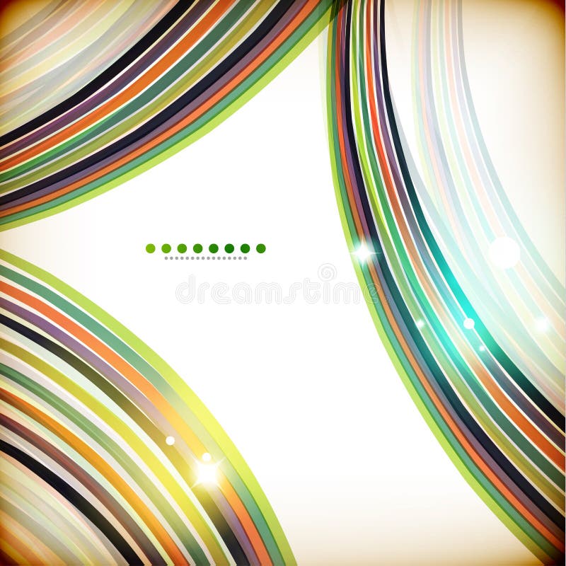 Colorful Swirl Lines Abstract Background Stock Vector - Illustration of ...