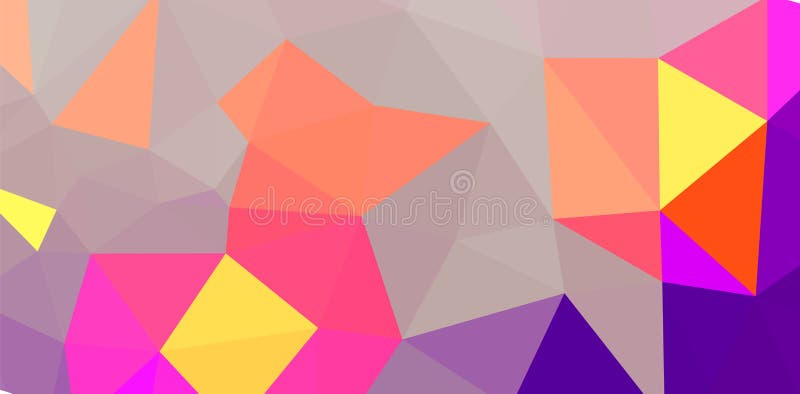 Colorful Swirl Rainbow Polygon Background or Frame. Abstract Rectangle ...