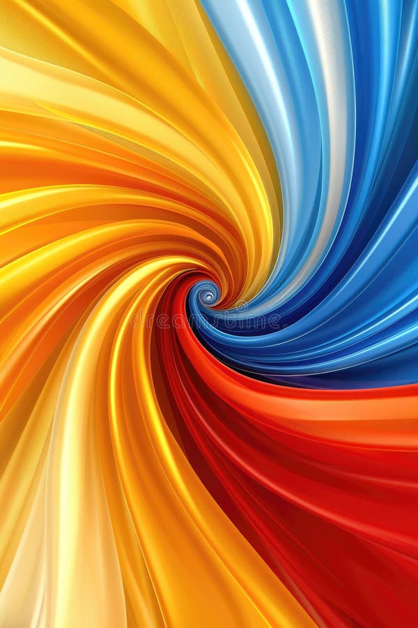 A Colorful Swirl of Red, Yellow, and Blue Stock Image - Image of ...