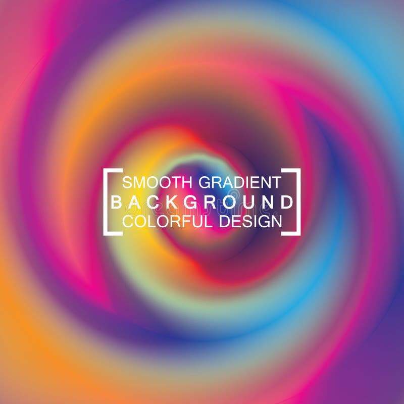 Colorful Swirl Smooth Gradient Design Abstract Background Stock Vector ...