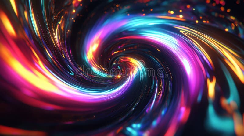 Colorful Swirling Abstract Background, Vibrant Swirls and Motion ...