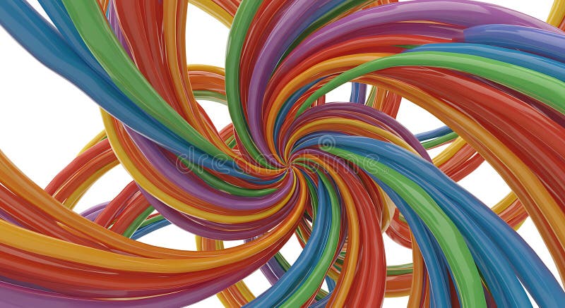 Colorful Swirling Abstract Design Creating Dynamic Visual Movement and ...