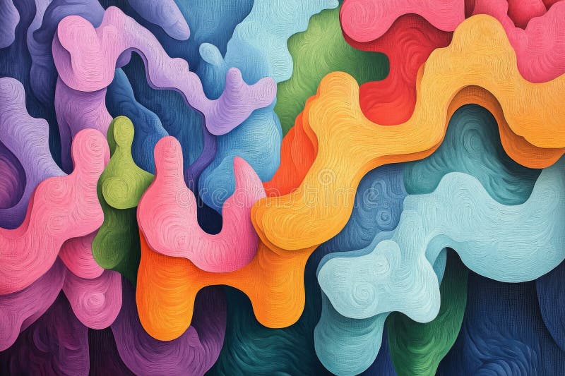 Colorful Swirling Abstract Patterns Create a Vibrant Visual Experience ...