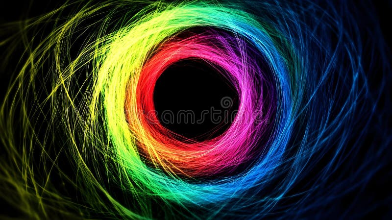 Rainbow Vortex stock illustration. Illustration of light - 375709609