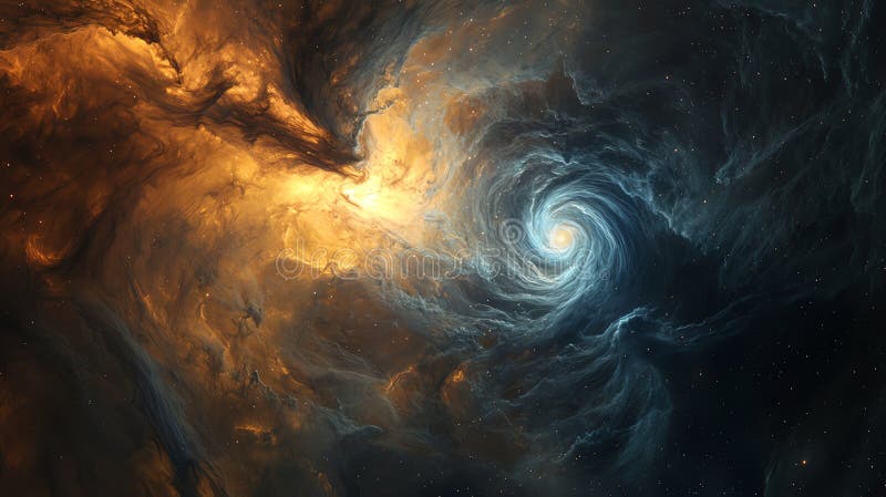 Colorful Swirling Nebula in Deep Space, Cosmic Background Stock ...