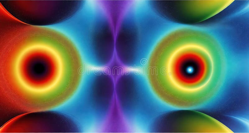 A Colorful, Swirling Pattern with a Bright, Glowing Center. Stock ...