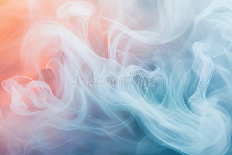 Colorful Swirling Smoke Creating Abstract Shapes and Patterns Stock ...