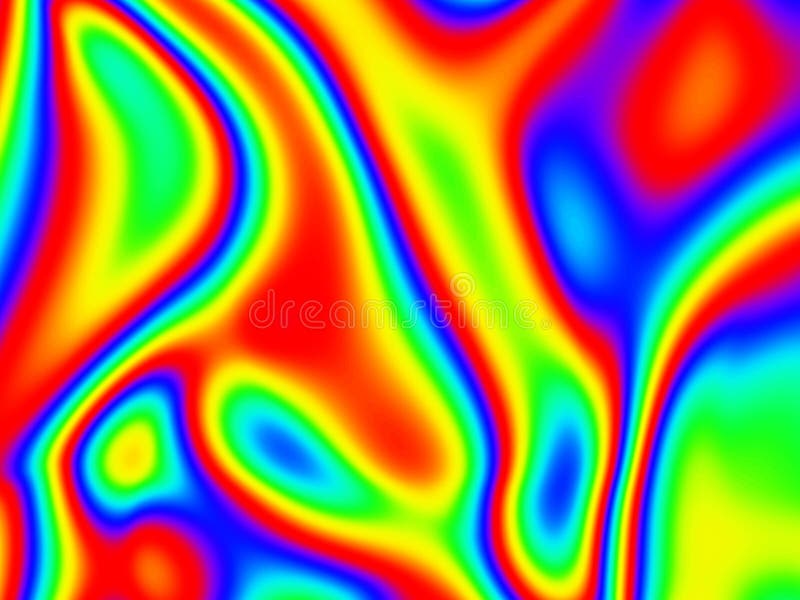 Rainbow Clouds, Ground, Swirls, Sky Lights, Wave, Abstract Background ...