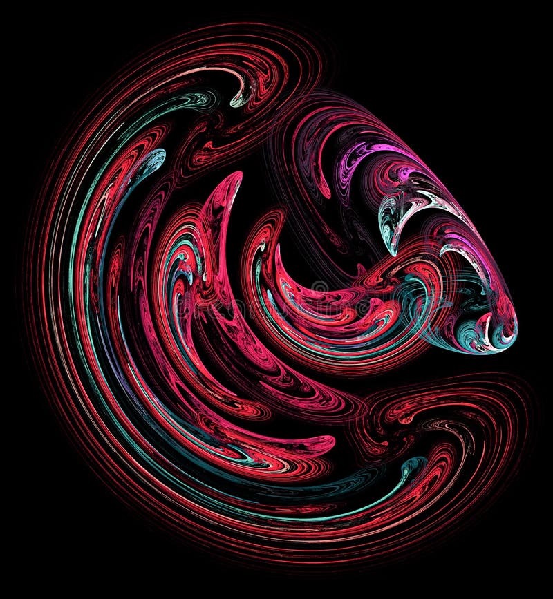 Colorful Swirls on White and Black Backgrounds Cross Parallel Lines at ...