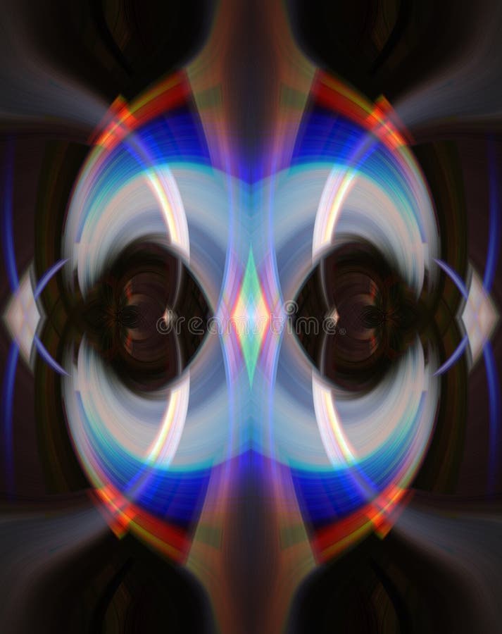 Colorful Symmetrical Abstract Twirl Effect for Background Stock ...