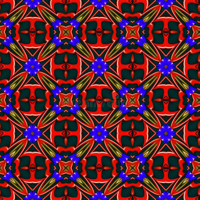 Colorful Symmetrical Repeating Patterns for Textiles, Ceramic Tiles ...