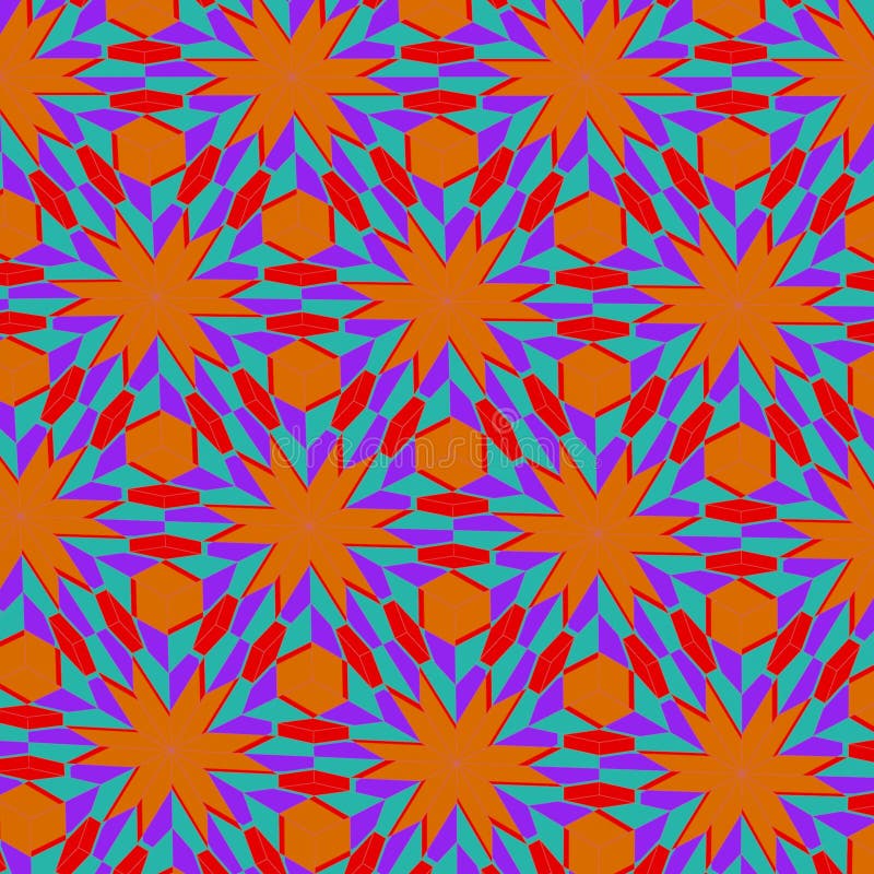 Colorful Symmetrical Repeating Patterns for Textiles, Ceramic Tiles ...